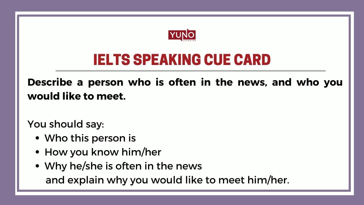 IELTS Speaking Task Cue Card Question With Sample Answer On Famous